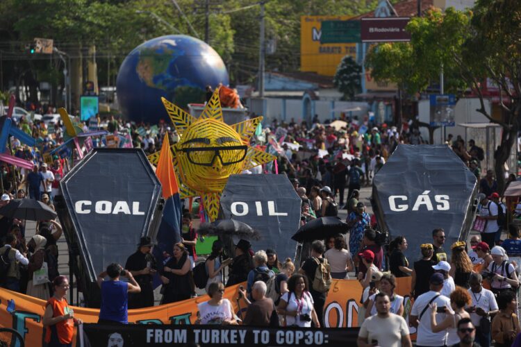 Climate protesters demand to be heard as they march on COP30 with ...